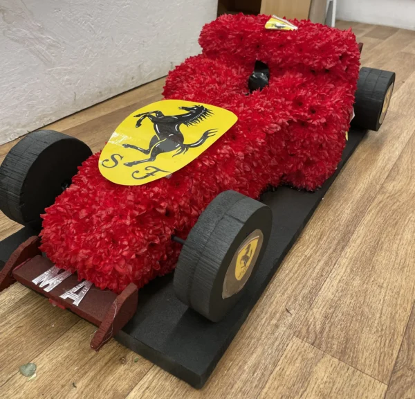 Ferrari F1 Car Funeral Tribute | Sunflorist & Events London